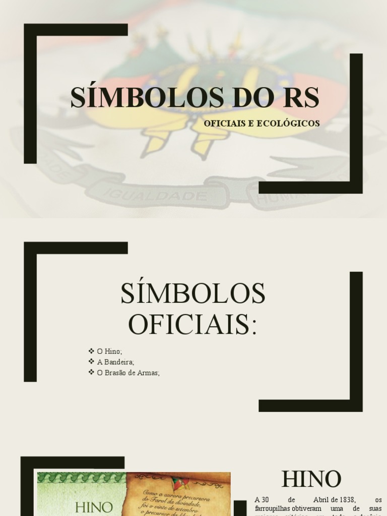 Simbolos Oficiais Rio Grande Do Sul | PDF