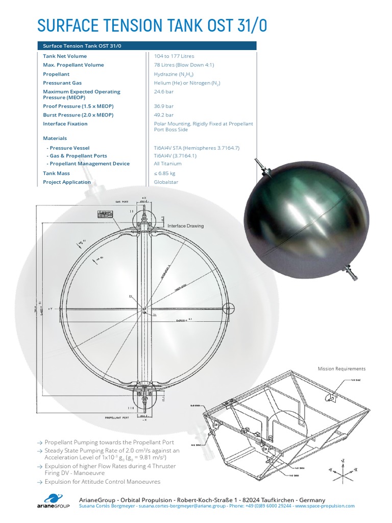 104 177lt n2h4 Tank Ost 31 0 | PDF