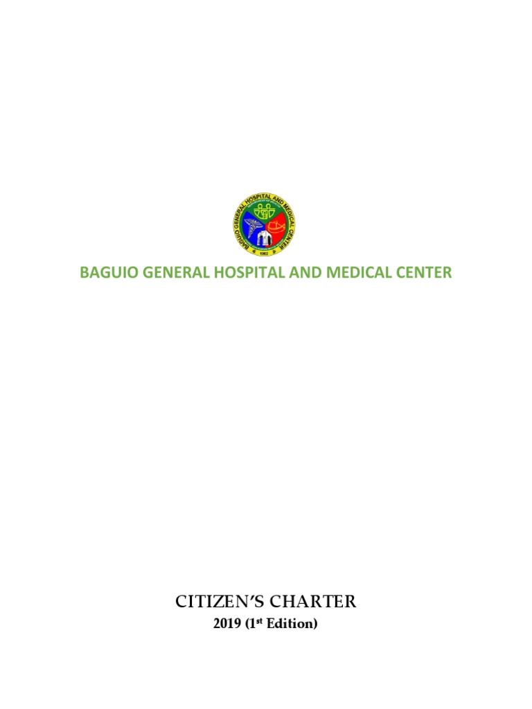 BGHMC Handbook Citizens Charter 2019 Edition 2 | PDF