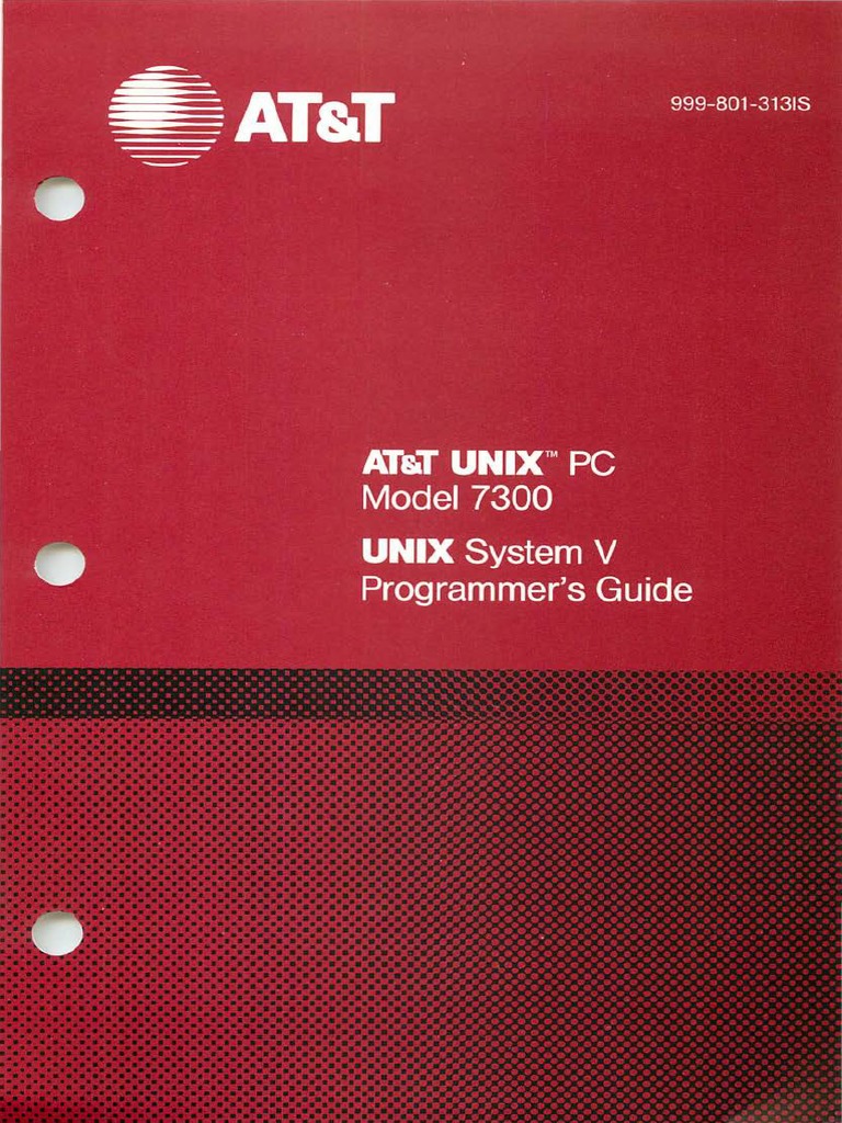 Att Unixpc Model 7300 Unix System V Programmers Guide Pdf Pointer Computer Programming