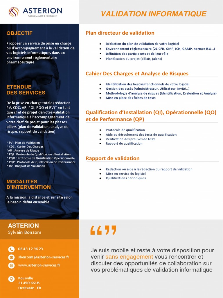 Fiche Validation Informatique | PDF | Informatique