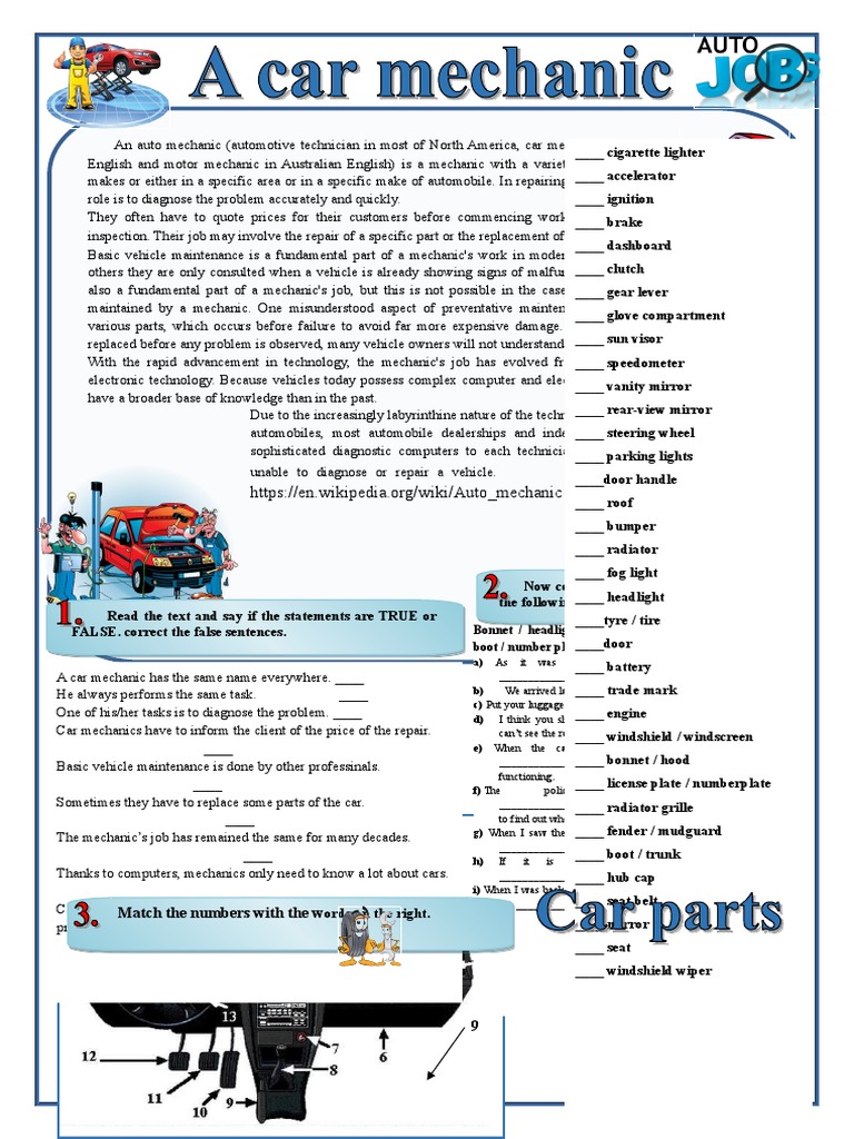 A Car Mechanic | PDF | Car | Auto Mechanic