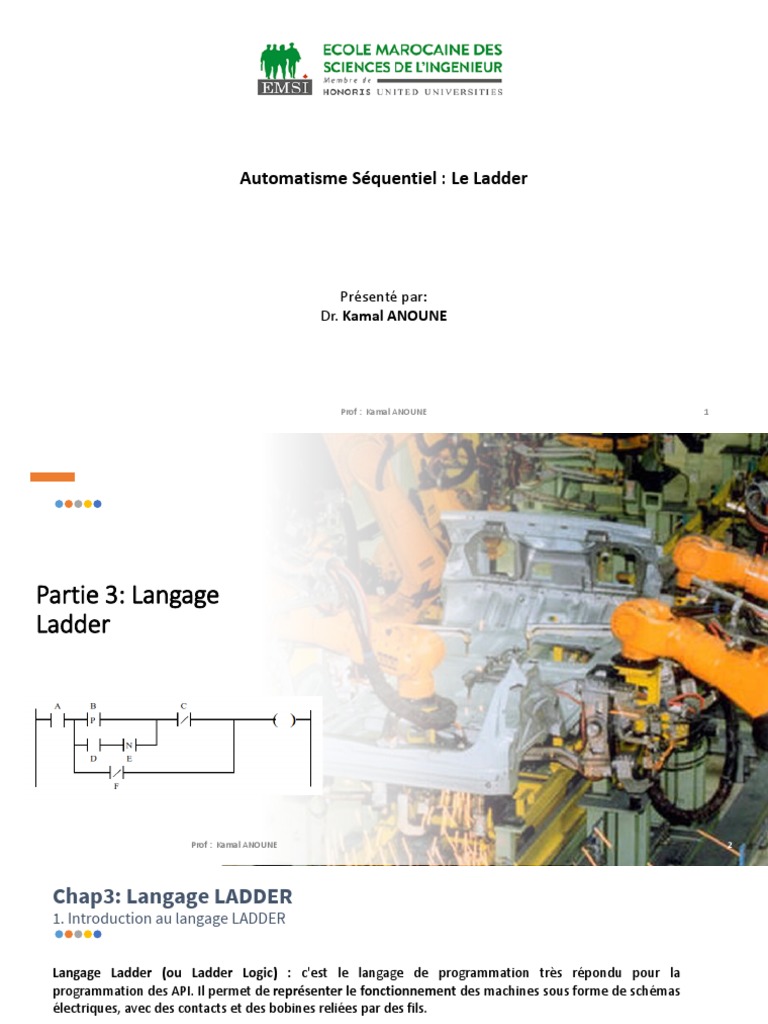 Introduction au Langage Ladder | PDF | Langage de programmation | Informatique