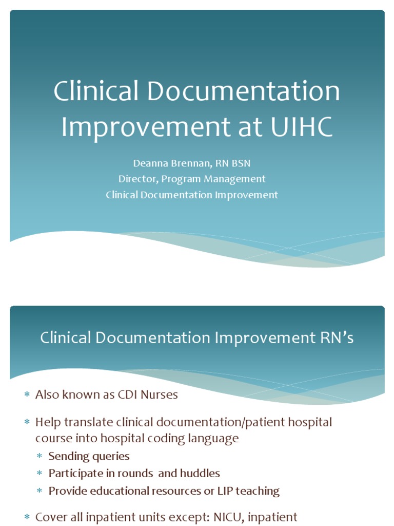 CDI at UIHC (RESEARCH) | PDF | Comorbidity | Hospital