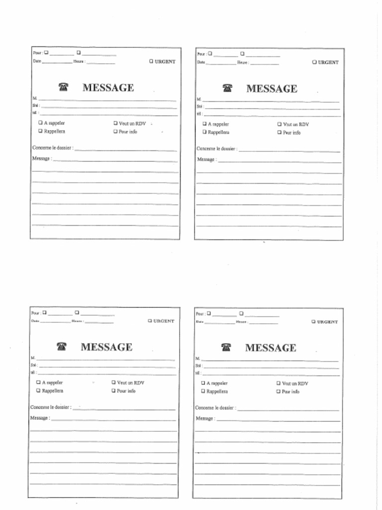 Fiche Message | PDF