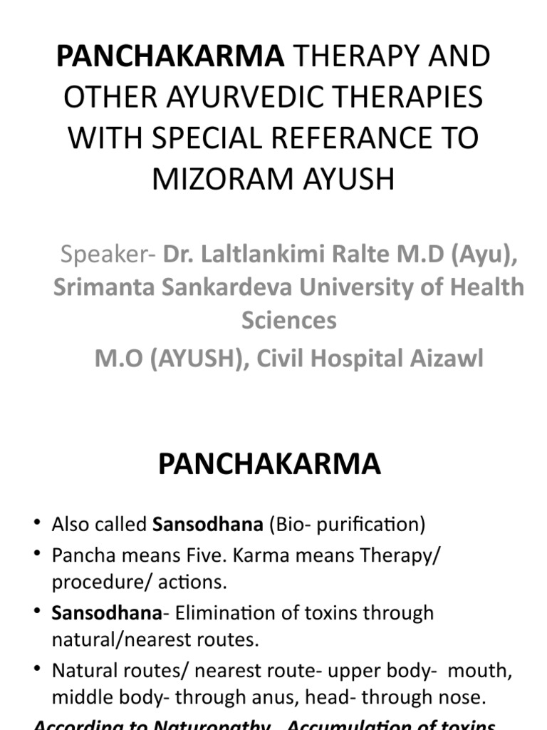 Panchakarma Power (Autosaved) | PDF | Ayurveda | Therapy