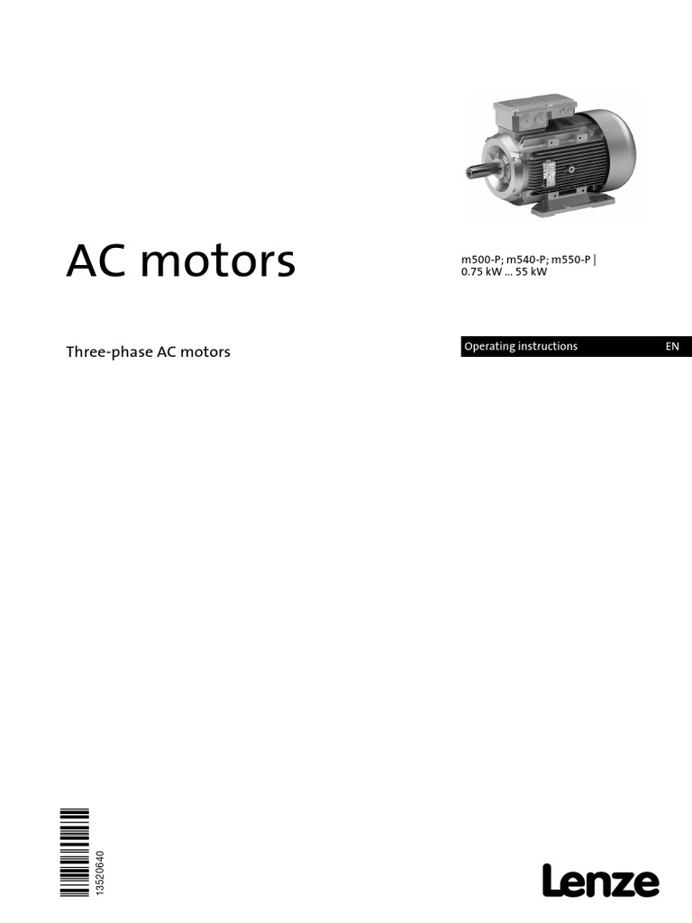 Lenze AC Motor | PDF | Electric Motor | Electrical Wiring