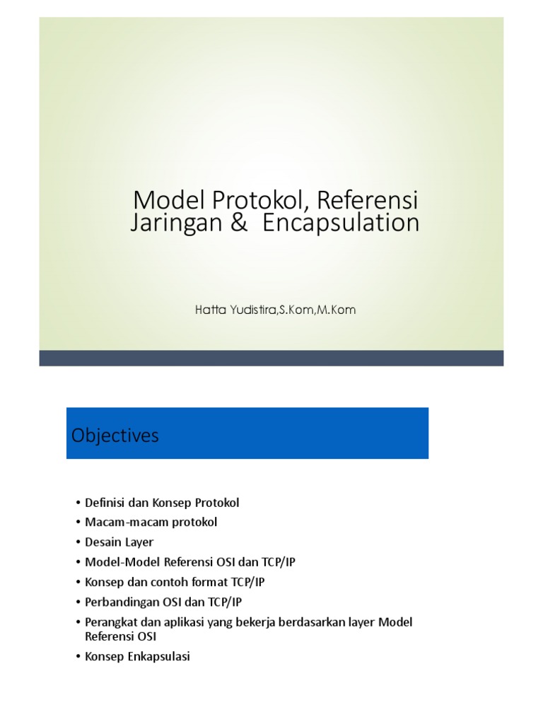 Model - Protokol - Dan - Referensi - Jaringan | PDF | Komputer