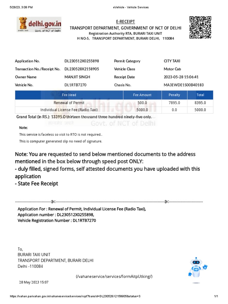 Permit Renewal Fees | PDF | Transport | Vehicles