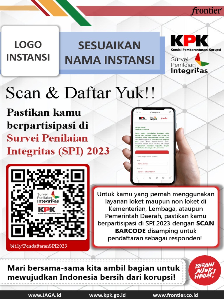 Poster QR Code Pendaftaran SPI | PDF