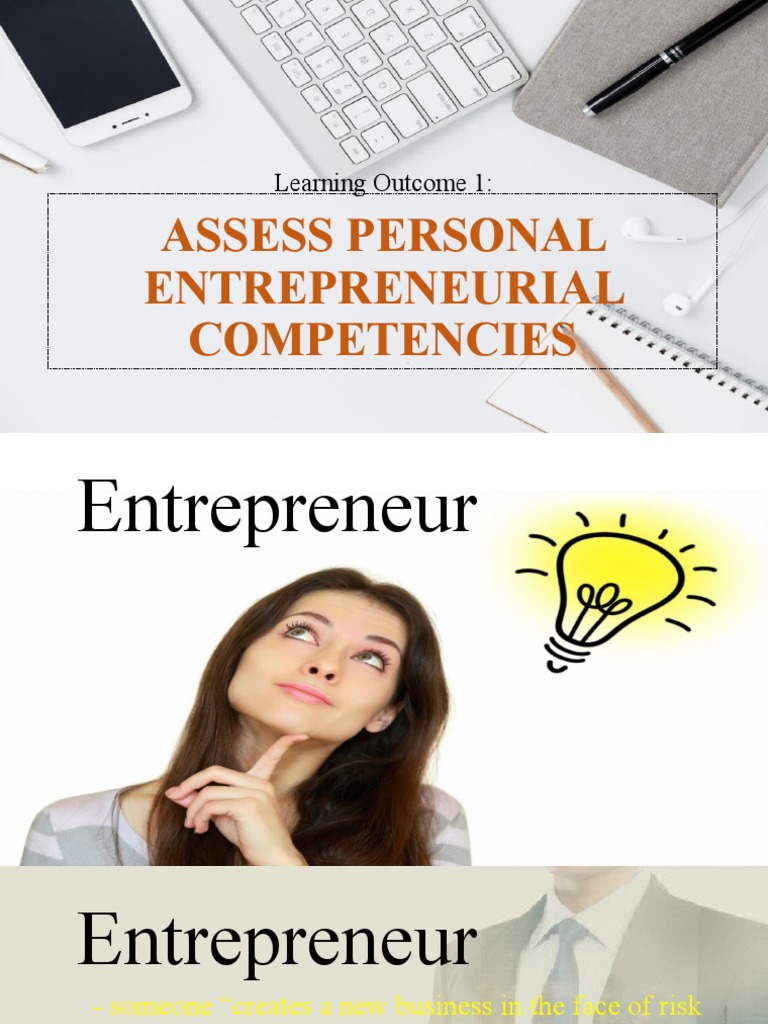 ASSESS PERSONAL ENTREPRENEURIAL COMPETENCIES | PDF | Entrepreneurship ...
