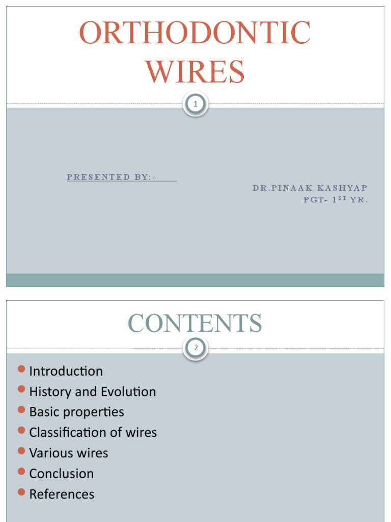Orthodontic Wires 2nd | PDF