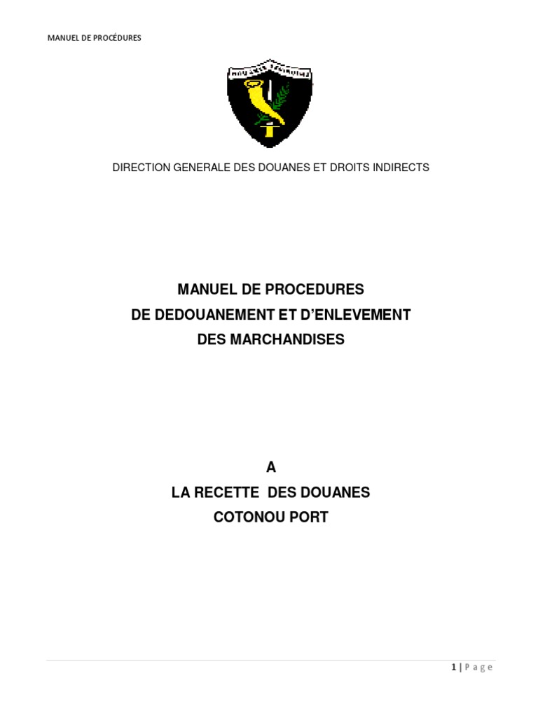 Manuel de Procedure Version Corrigee | PDF