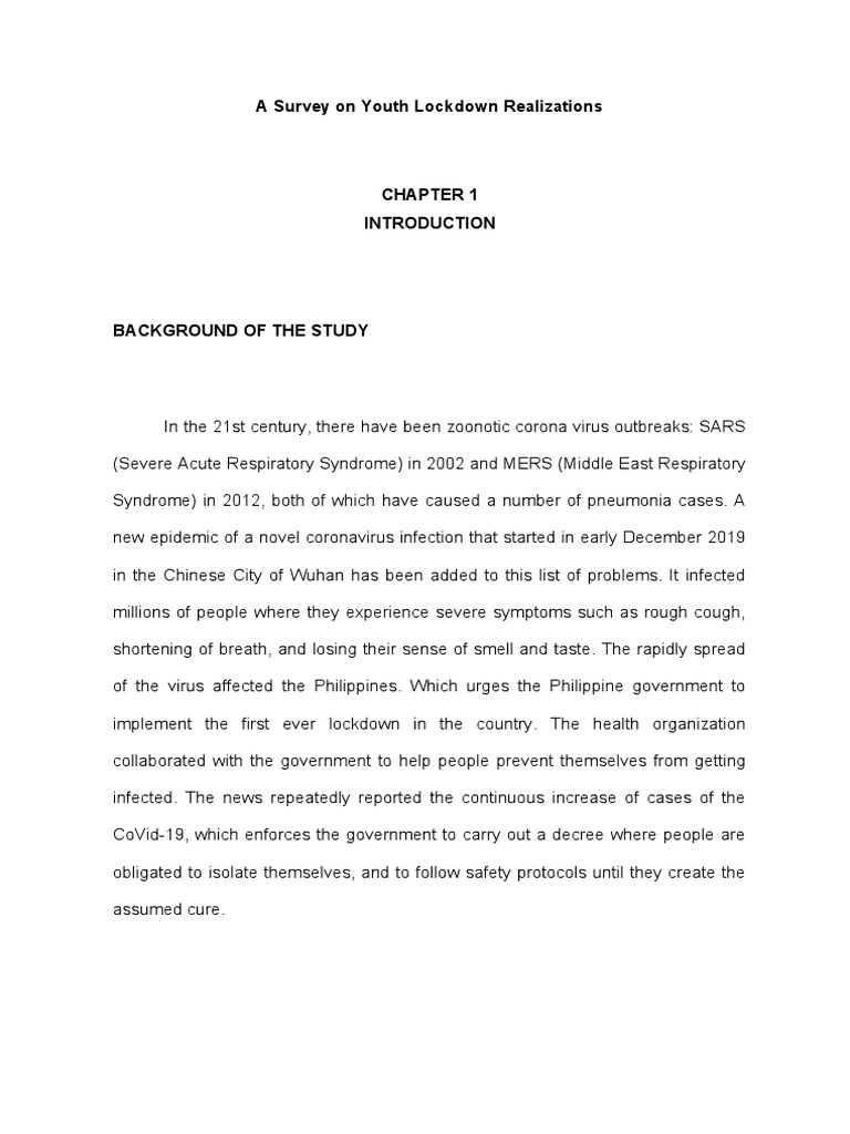 PR Chapter 1 Final | PDF | Mental Health | Psychological Concepts