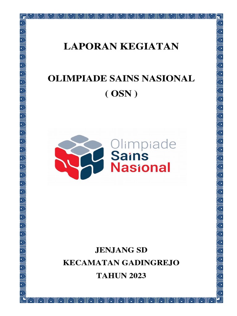 Laporan Osn 2023 | PDF