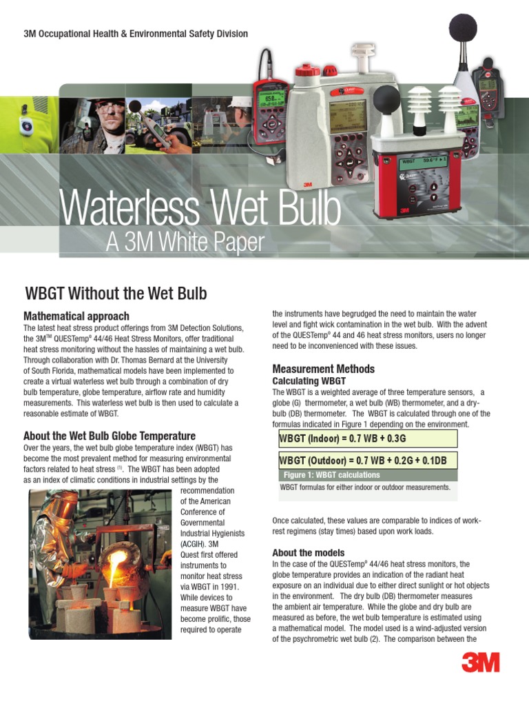 WBGT_ Waterless Wetbulb_for Web | PDF | Humidity | Thermometer