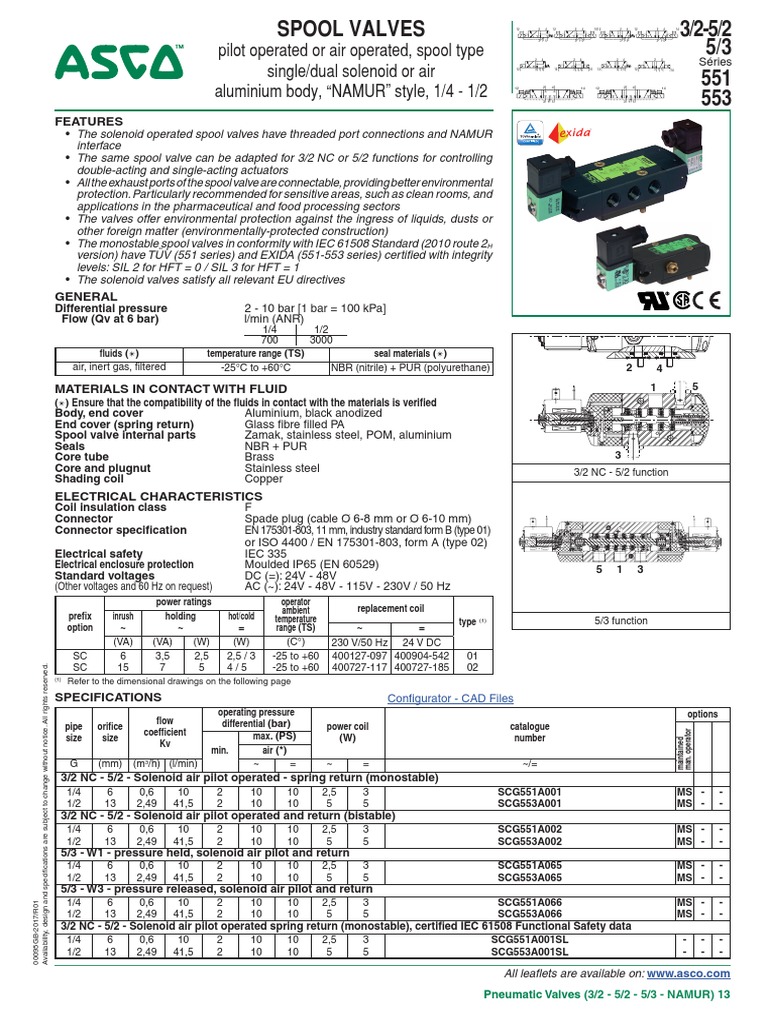Solenoid VALVES ASCO | PDF | Valve | Pipe (Fluid Conveyance)