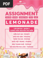 Marketing Lemonade Cosmetics | PDF