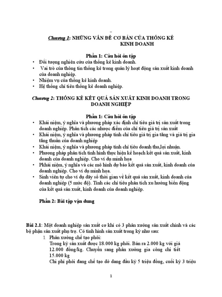 Bài tập TKKD-M | PDF