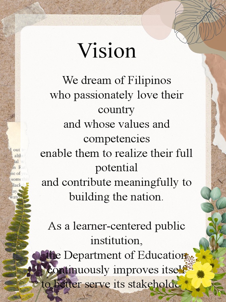 Vision | PDF | Career & Growth