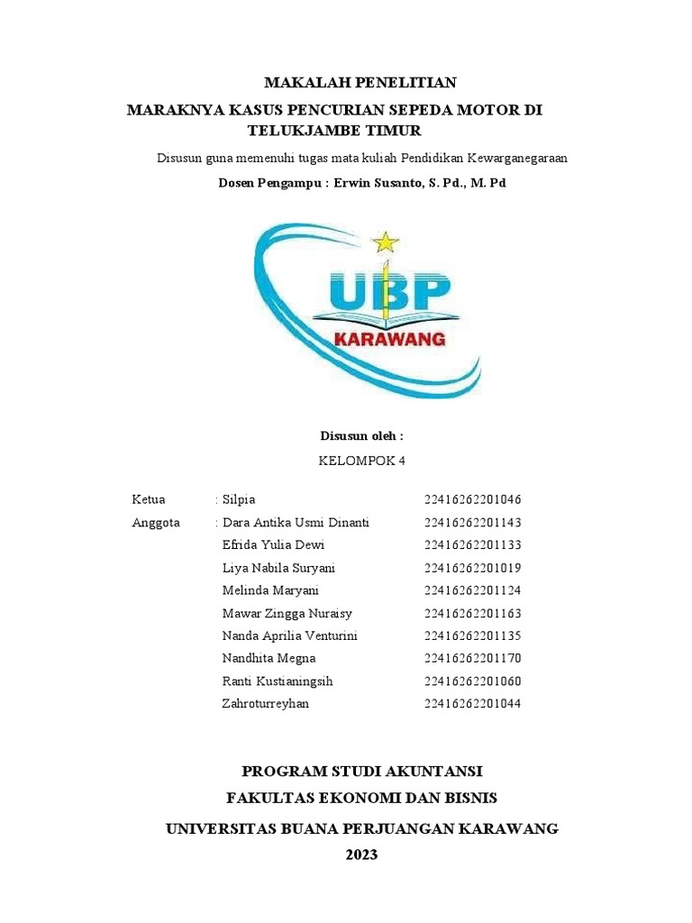 PORTOFOLIO PKN KELOMPOK 4 AK22D | PDF