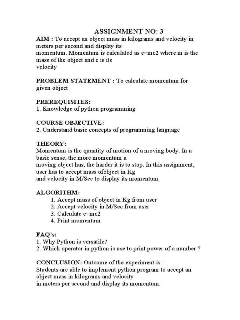 Pps Lab Manual Programs | PDF | String (Computer Science) | Momentum