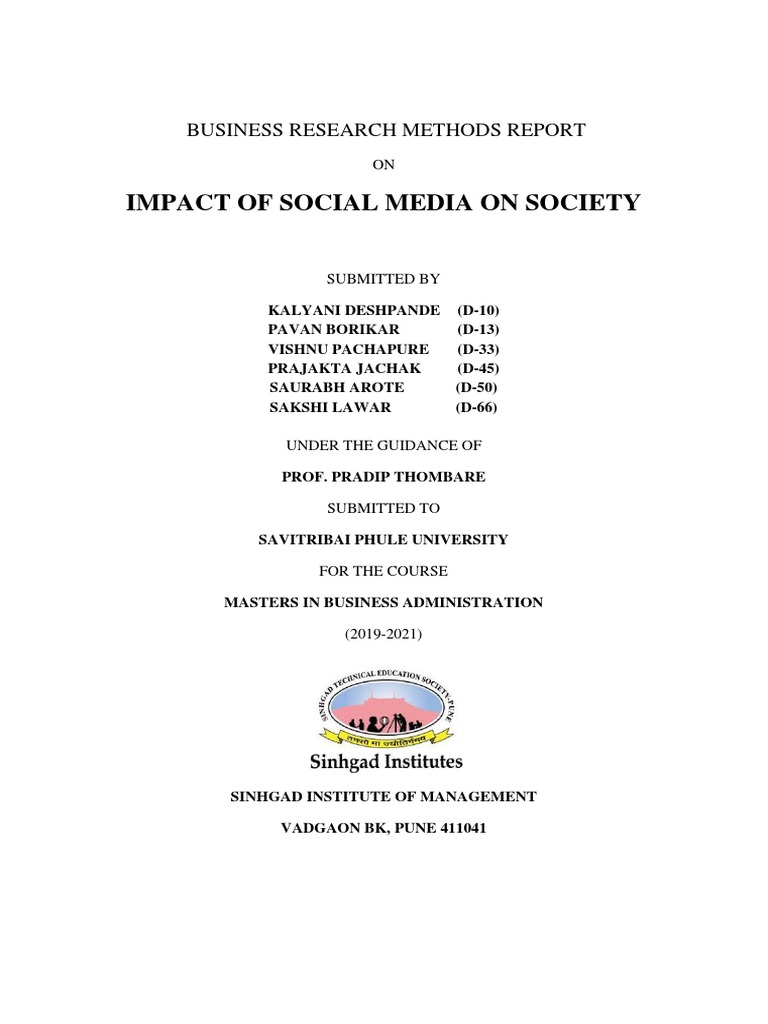 BRM Final Report | PDF