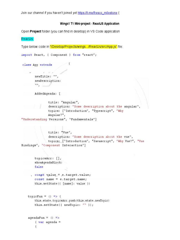 Wings1 T1 ReactJS Application (62636) | PDF