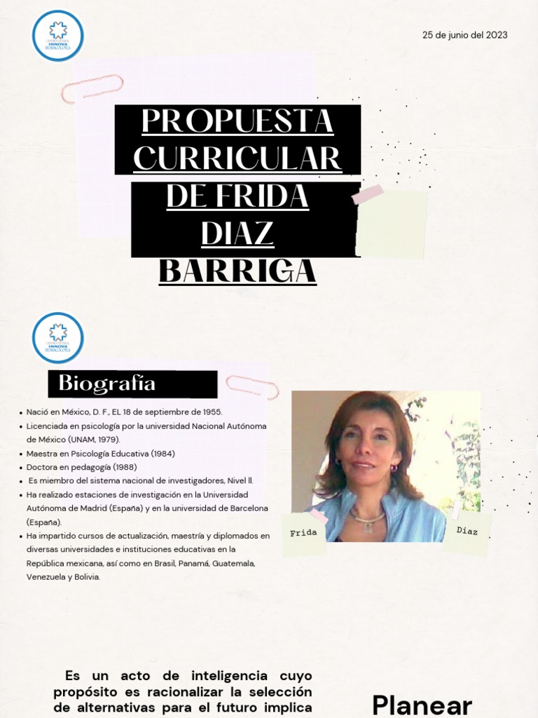 Propuesta Curricular de Frida Díaz Barriga | PDF | Plan de estudios ...