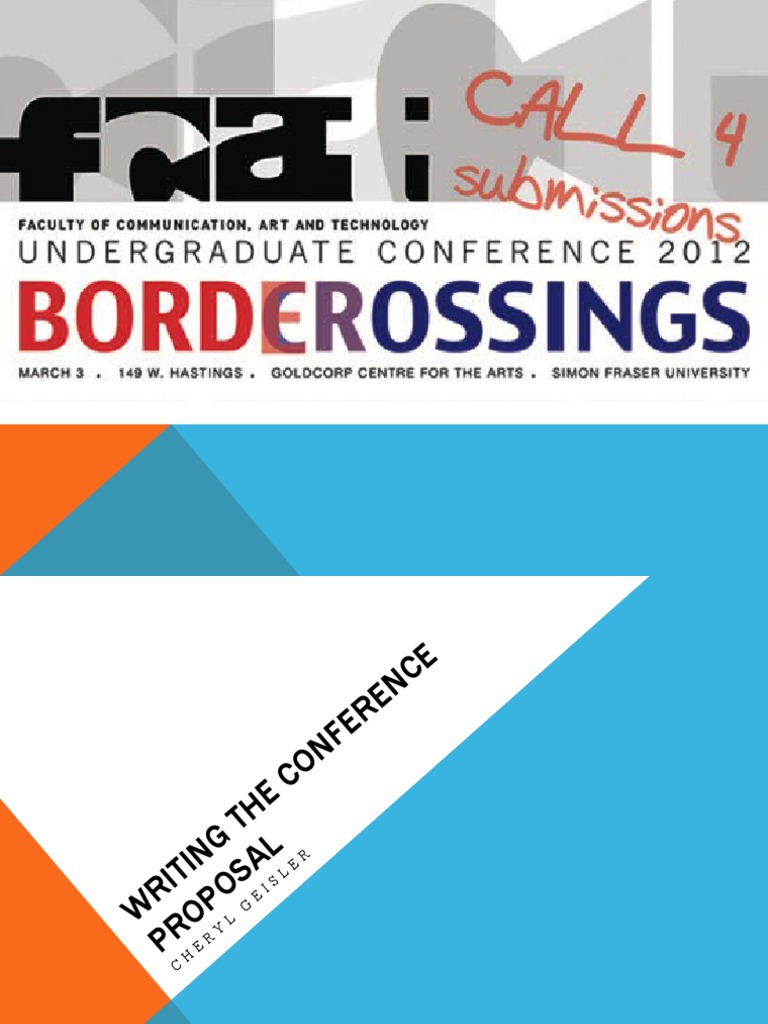 Conference Proposal Writing Workshop | PDF | Aesthetics | Geometry