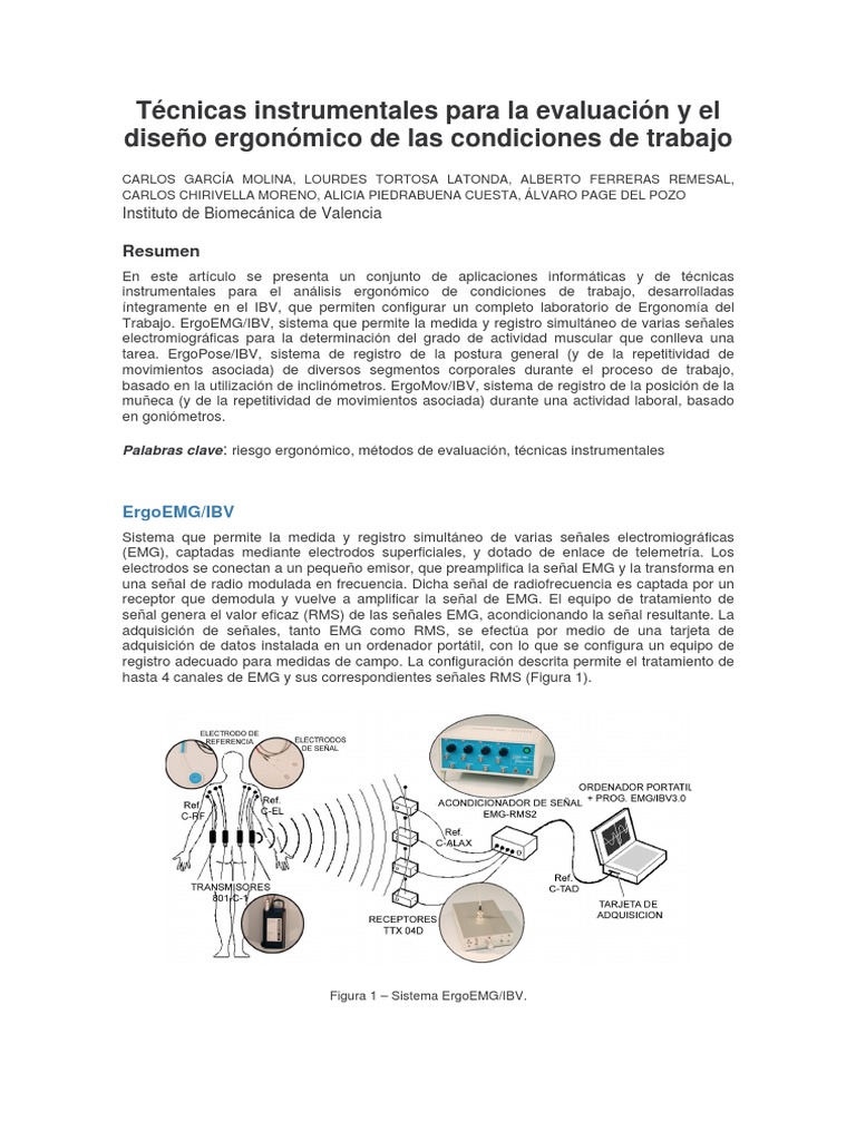 Tecnicas Instrumentales | PDF | Factores humanos y ergonomía ...