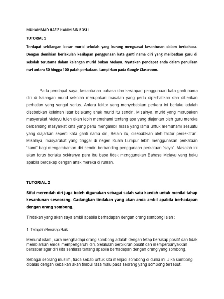 BMMB 1144 (Tuto 1,2) | PDF