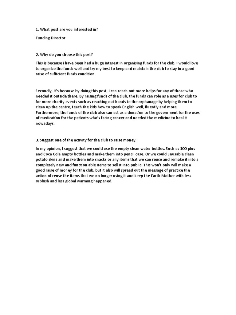 Interact Club Interview | PDF