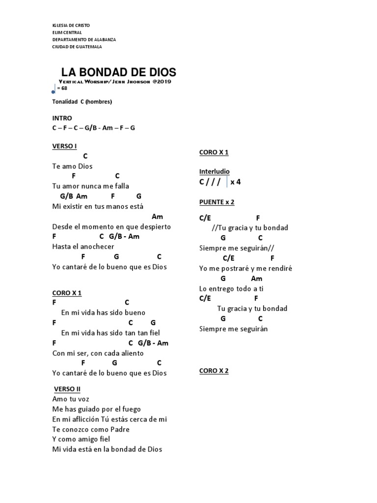 La Bondad de Dios | PDF