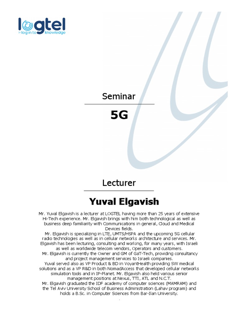 5G Technology Training | PDF