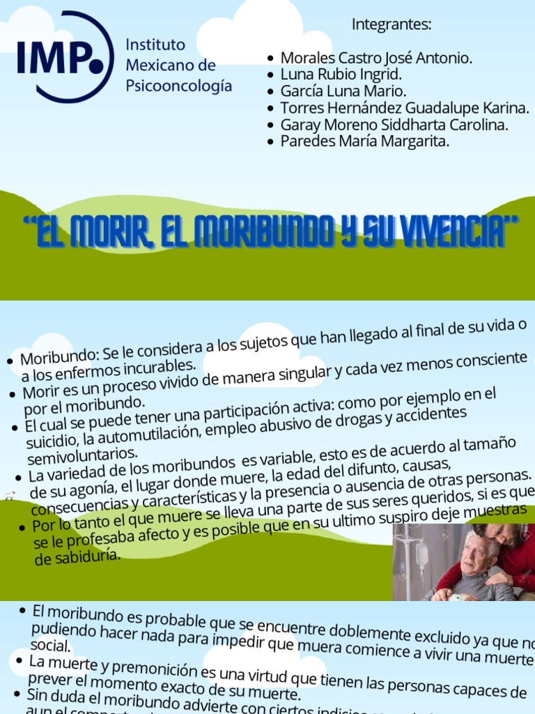 Tanatologia El Morie El Moribundo y Su Vivencia | PDF