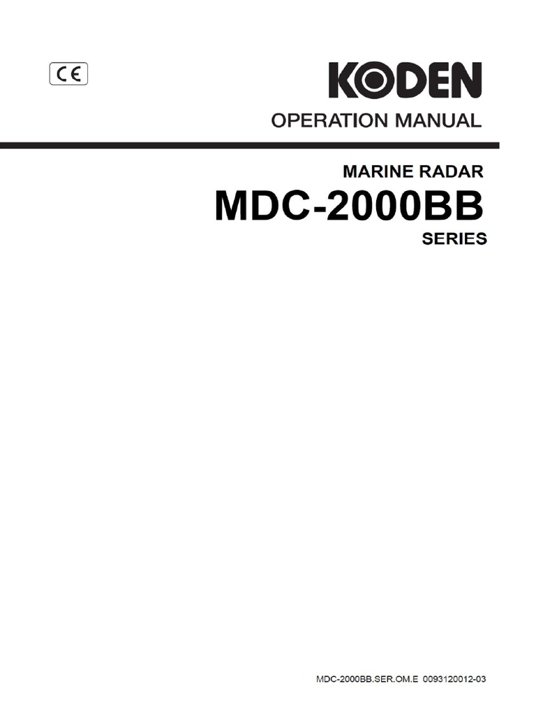 Mdc-2000bb Ome Rev03 | PDF