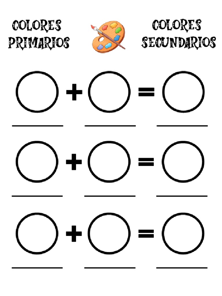 colores primarios y secundarios artes visuales | PDF