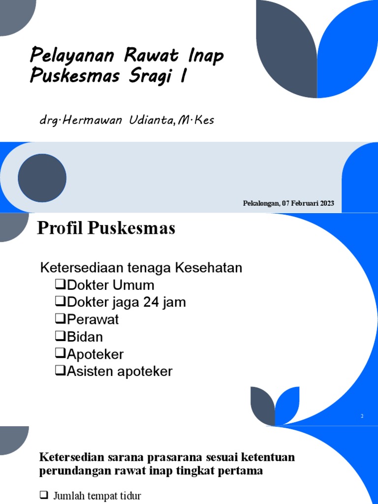 Template Pelayanan Rawat Inap Puskesmas Atau Klinik Pratama Pdf