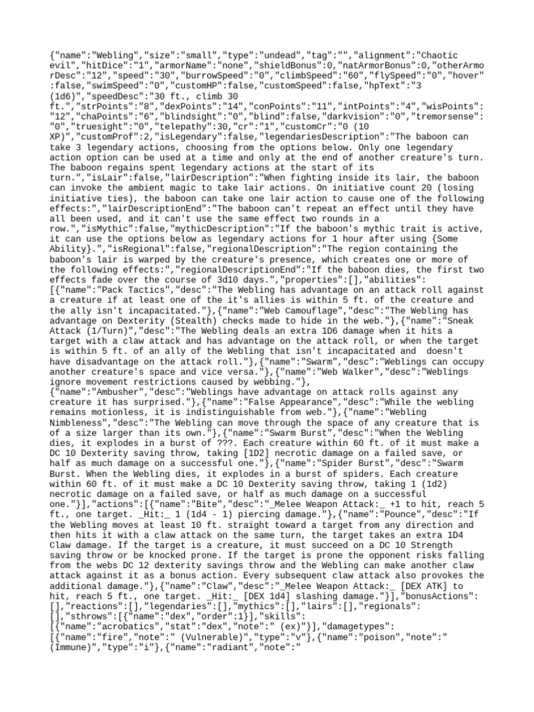 Webling Monster | PDF