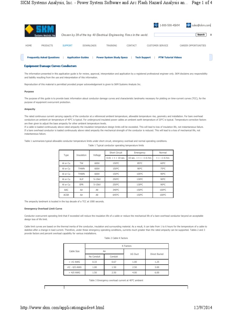 Equipment Damage Curves Conductors | PDF | Electrical Conductor | Equipment