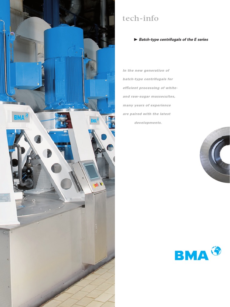 BMA E Series Batch-Type Centrifugals | PDF