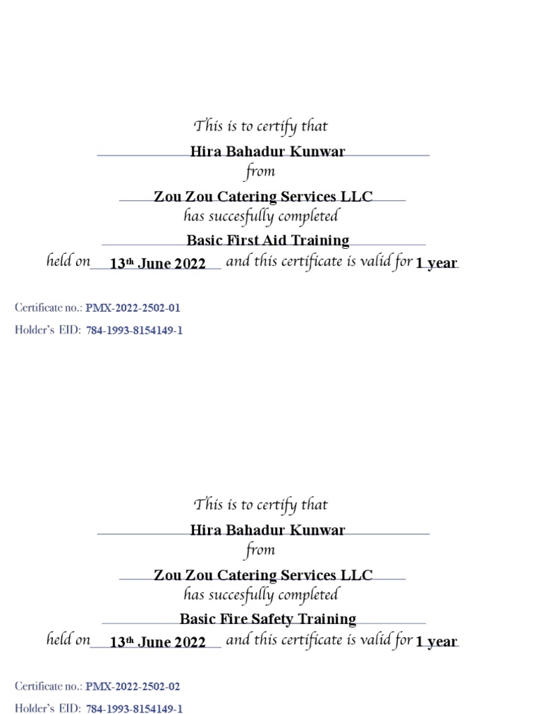 Certificate 2502 Cop | PDF