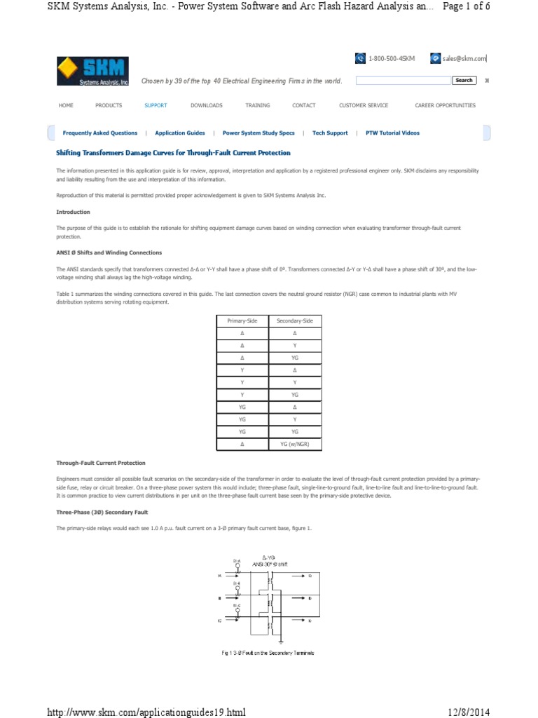 Shifting Transformers Damage Curves For Through-Fault Current ...