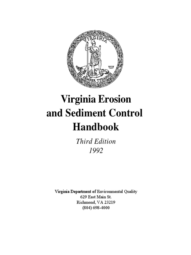 Virginia DEQ Erosion and Sediment Control Handbook | PDF