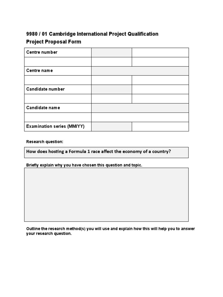 IPQ - Project Proposal | PDF