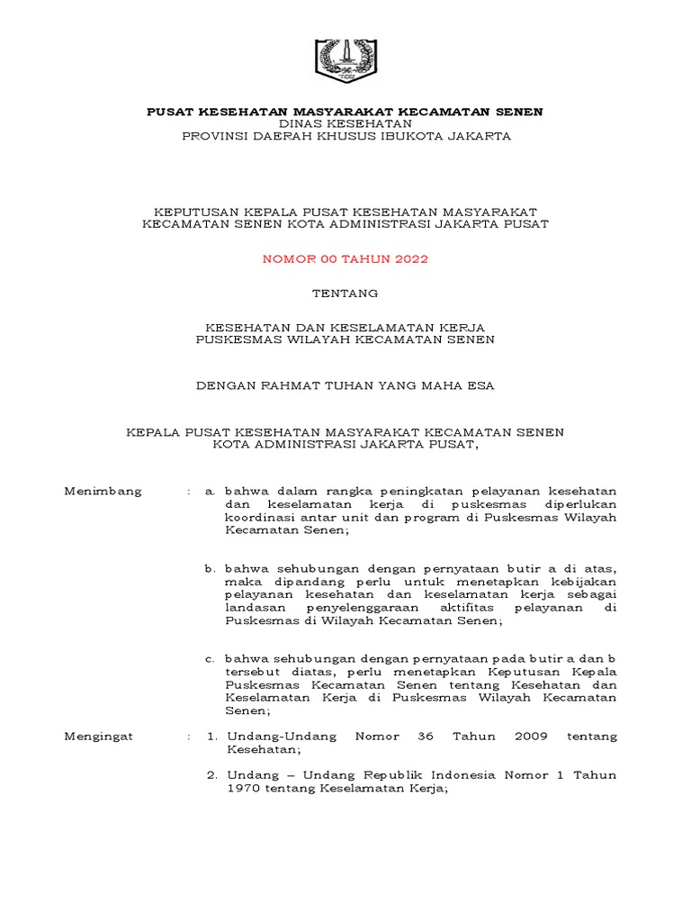 SK K3 PKC Senen | PDF