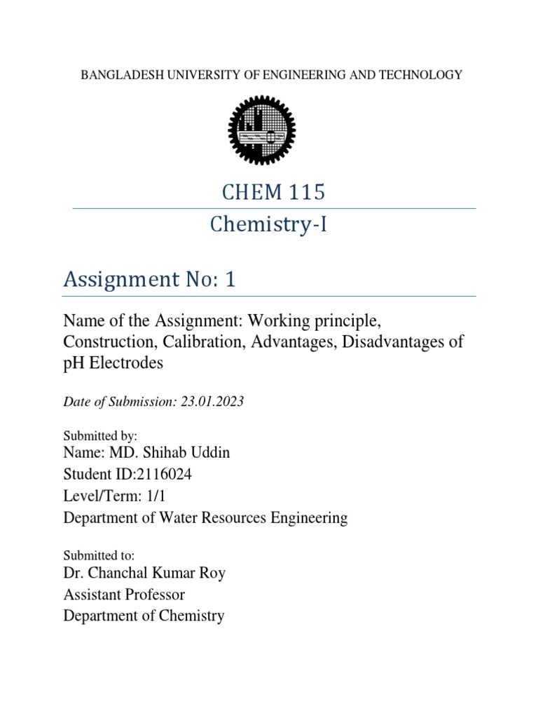 PH Electrode | PDF | Ph | Physical Sciences