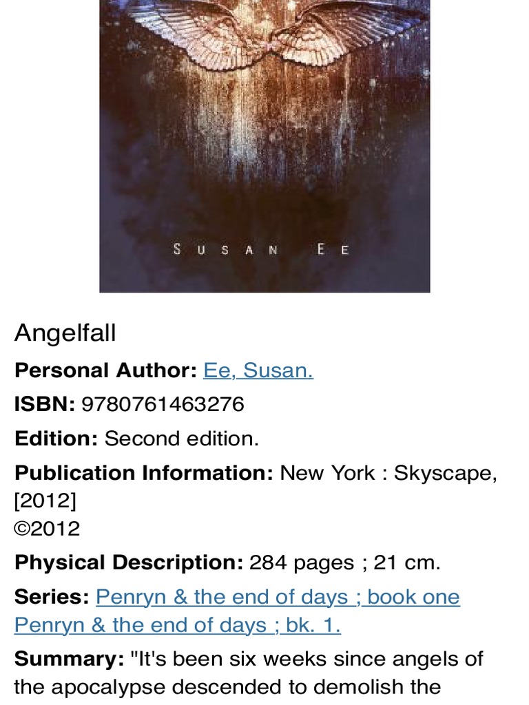 Angelfall | PDF | Science & Mathematics