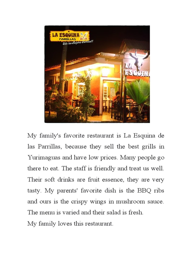 Favorite Restaurant | PDF